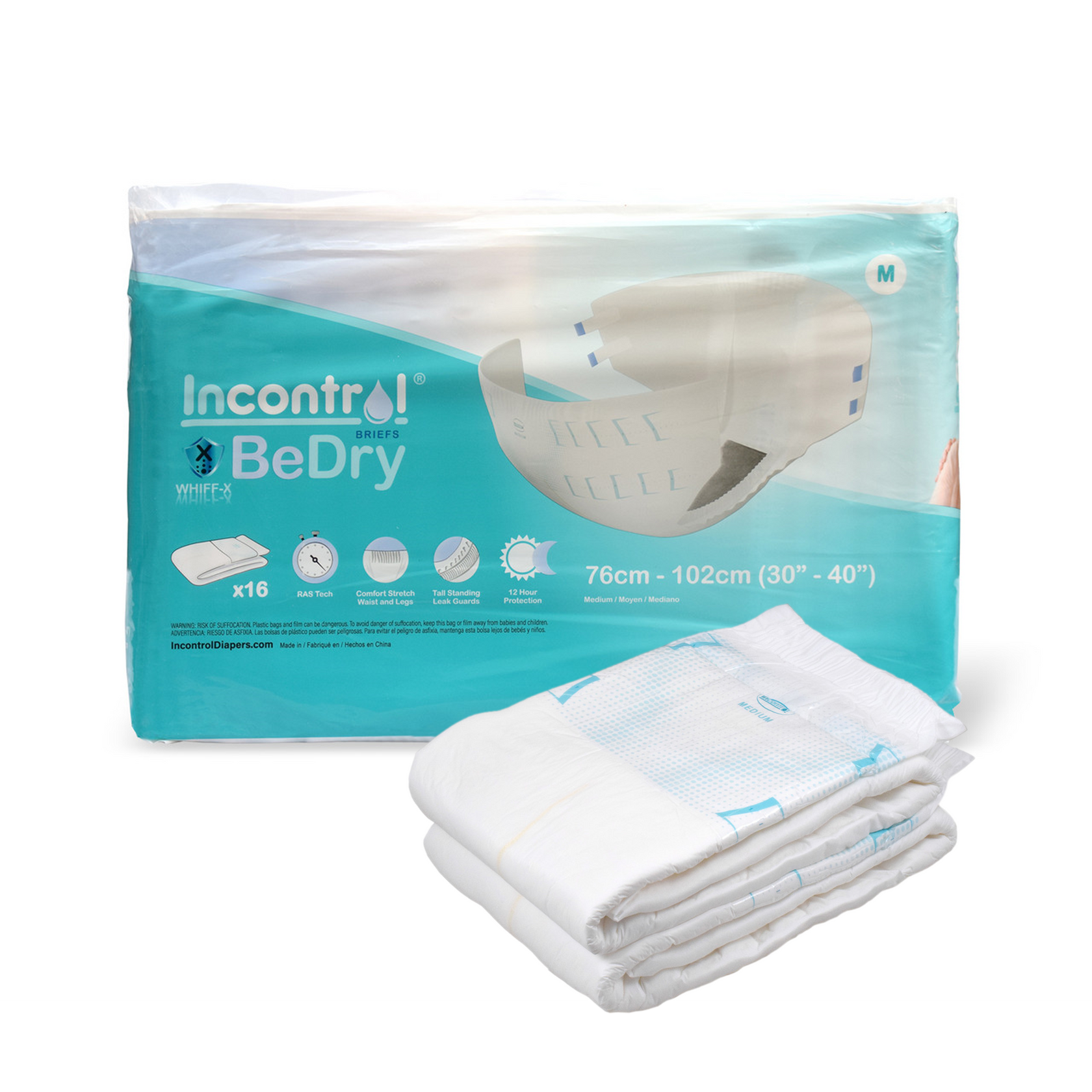 InControl - BeDry - Premium Incontinence Briefs – Diapersharks.com