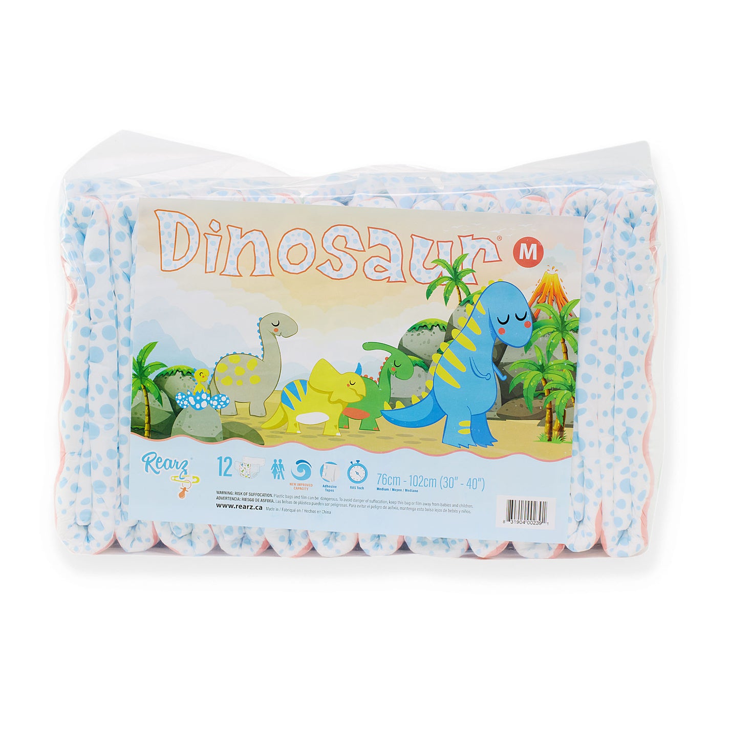 Rearz - Elite Adult Diapers - Mega Dinosaur – Diapersharks.com